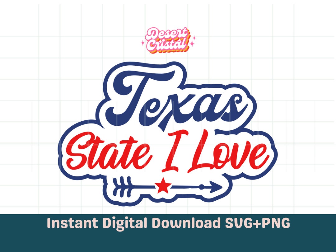 I Love Texas SVG and PNG, Texas Clipart, Digital File for Silhouette ...