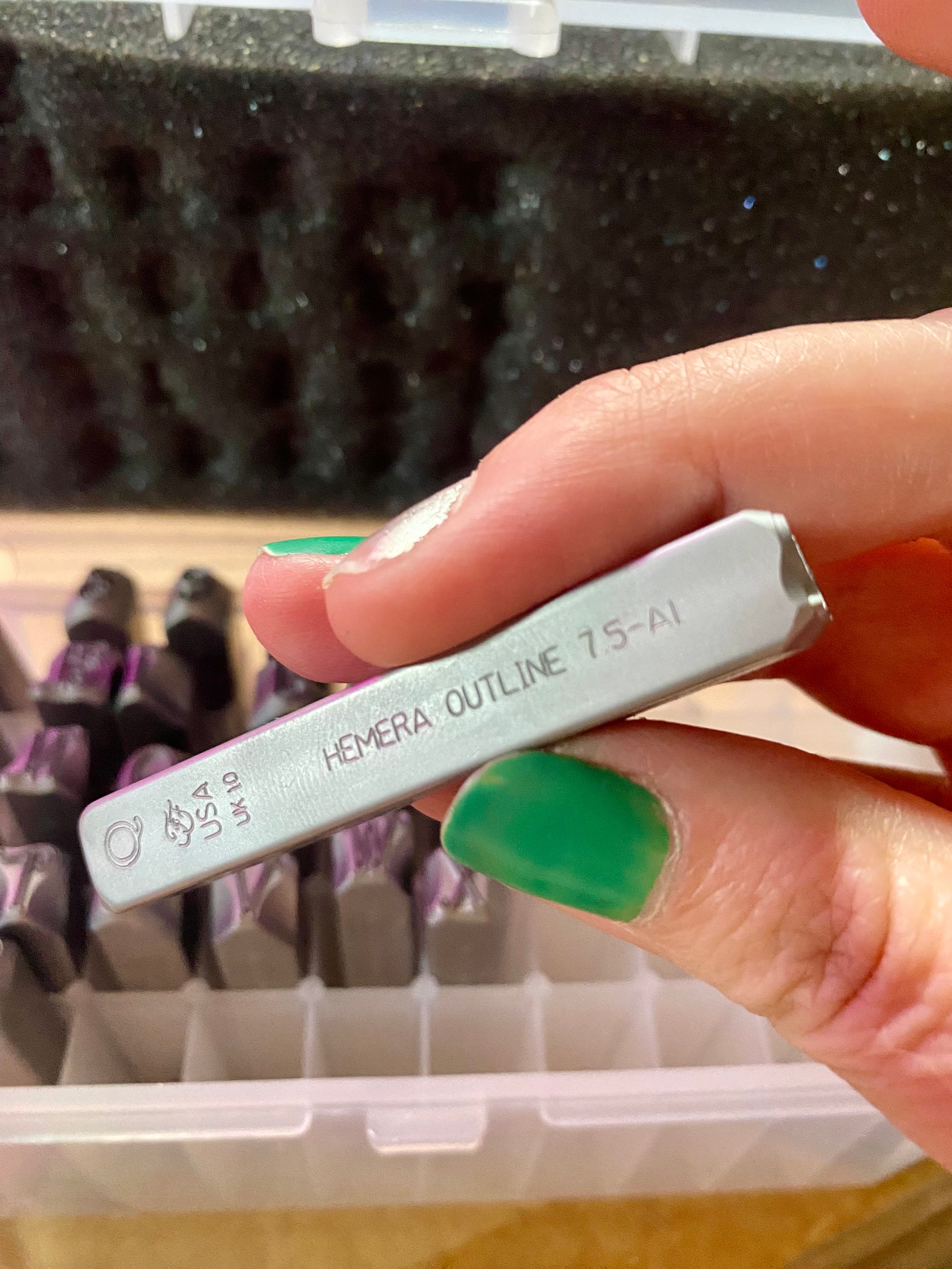 Used Font Fixation Hemera Outline Alternates 1 7.5 Metal Stamps-destash ...