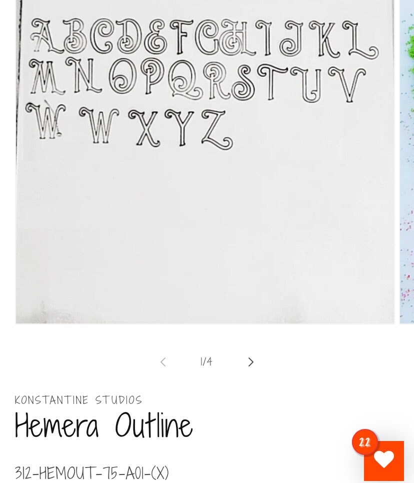 Used Font Fixation Hemera Outline Alternates 1 7.5 Metal Stamps-destash ...