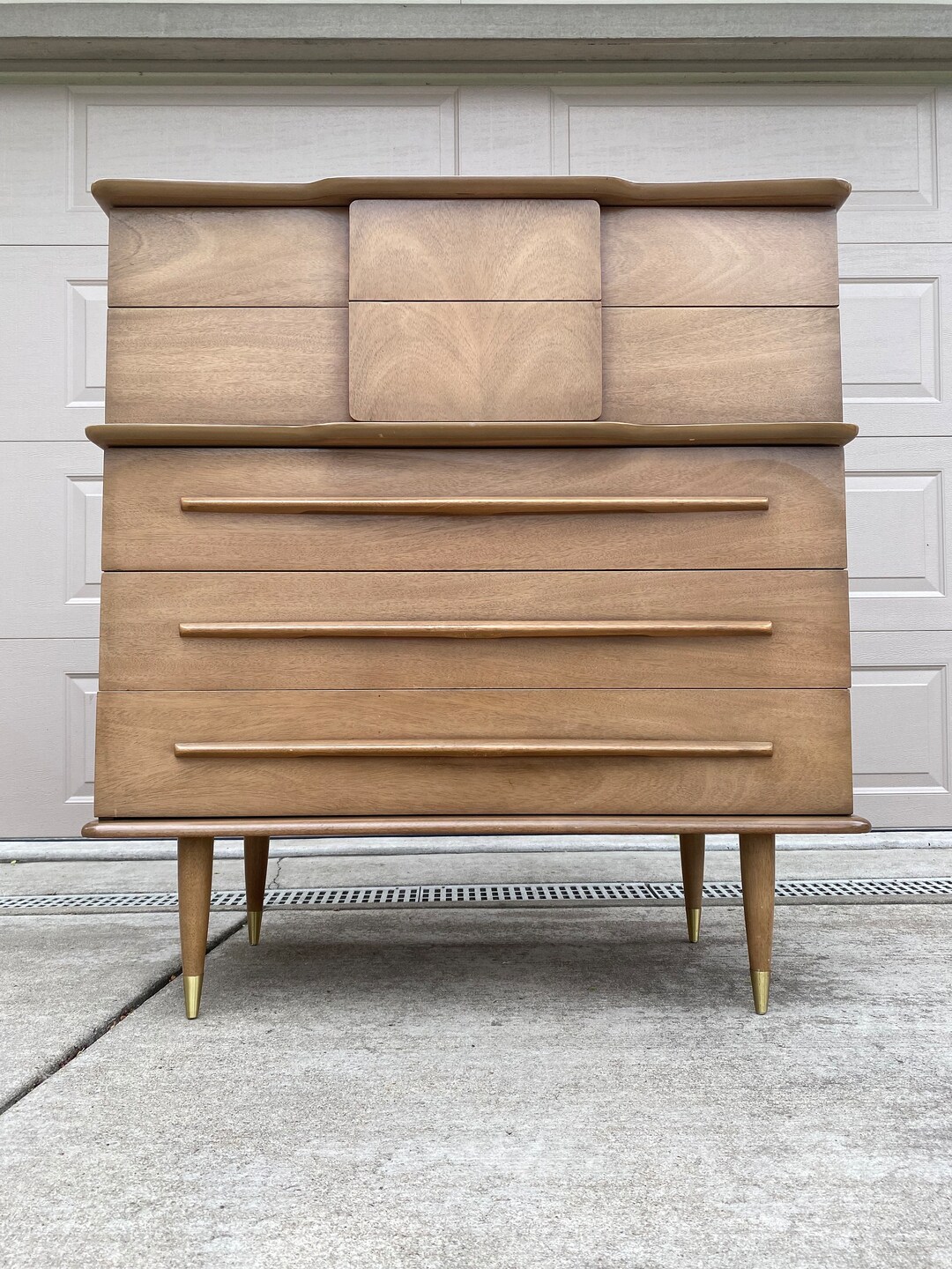 United Midcentury Modern Tallboy Dresser - Etsy