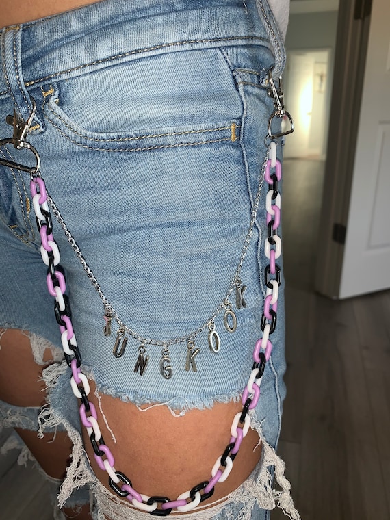 Bts Jungkook Inspired Belt Chain - Etsy