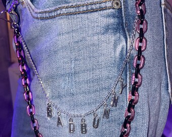 Bad Bunny Belt Chain - Etsy