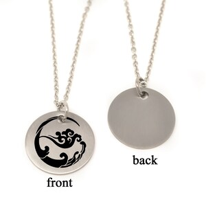 The Untamed Necklace With Small Stainless Steel Charm, Lan Clan Cloud ...