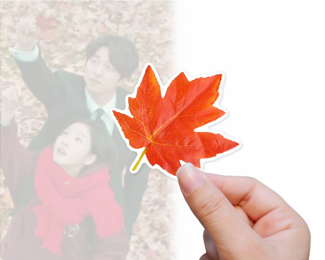 Kdrama Maple Leaf Goblin Bride Sticker, Vinyl Matte Decal for Korean ...