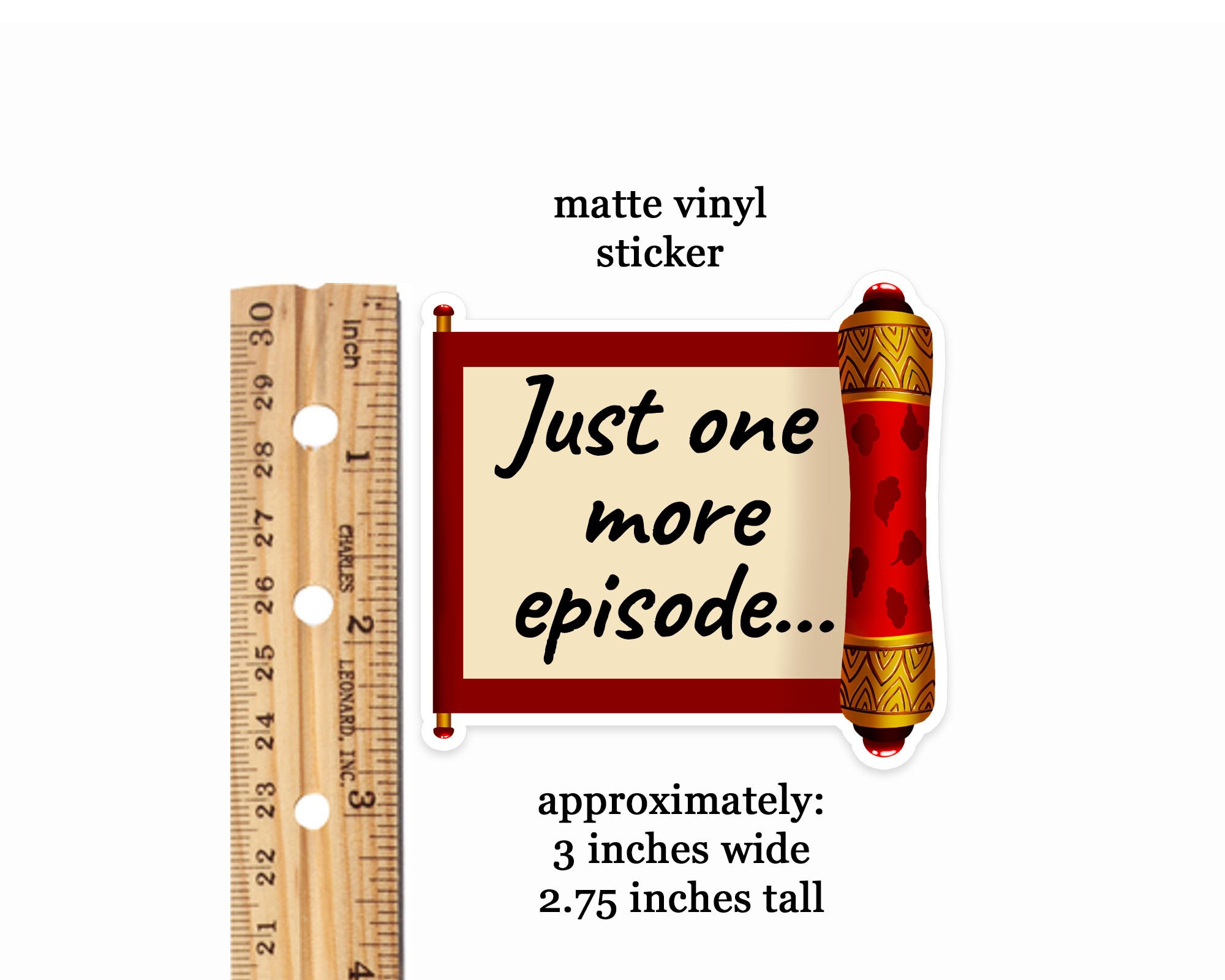 Sticker Chinese Drama Just One More Episode Vinyl Matte for | Etsy