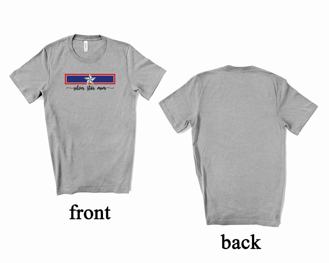 Silver Star Family T-shirt for Women Military T Shirt Short - Etsy