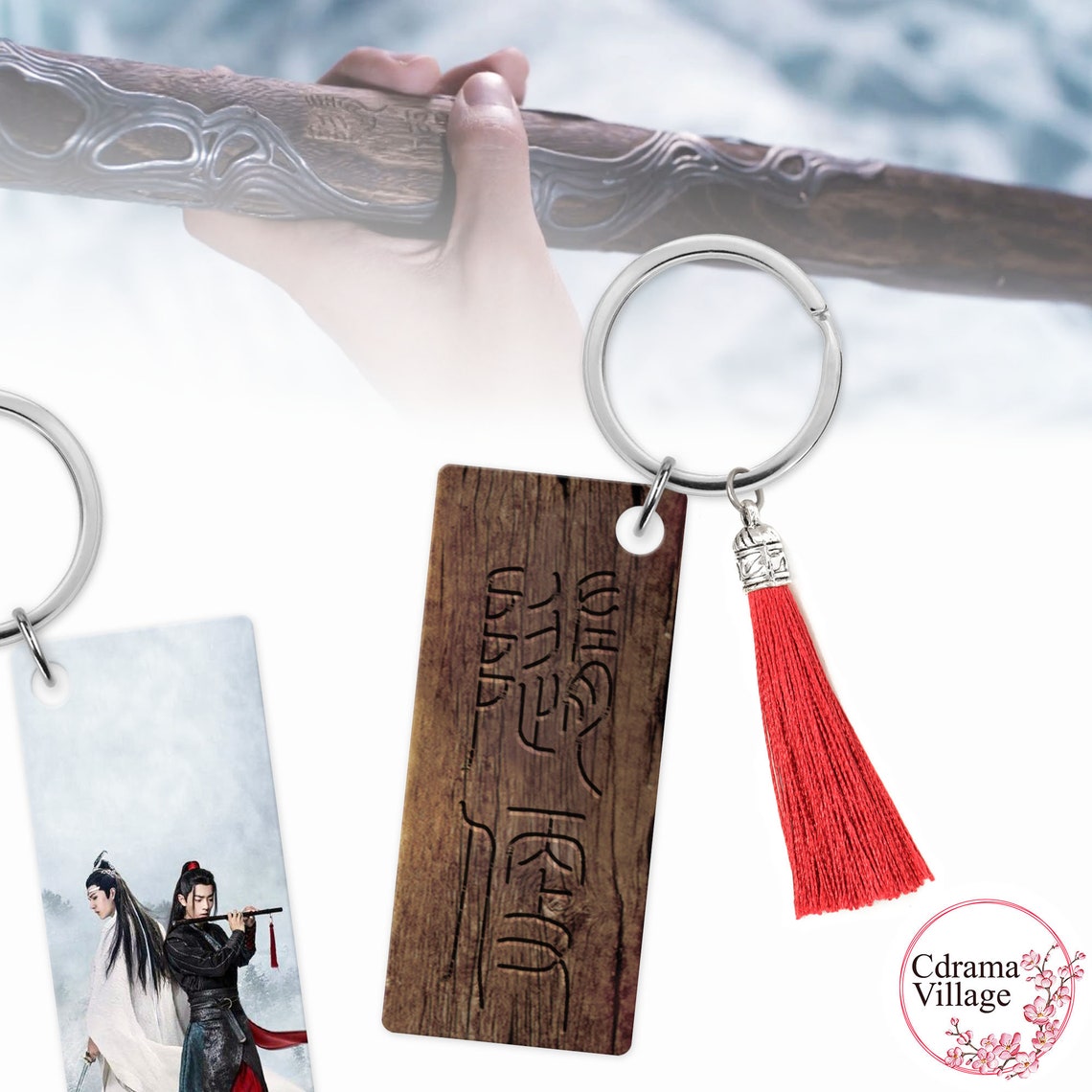 The Untamed Suibian Keychain w/ red Tassel Wei Wuxian Sword | Etsy