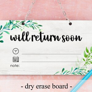 Be Back Soon Sign - Etsy