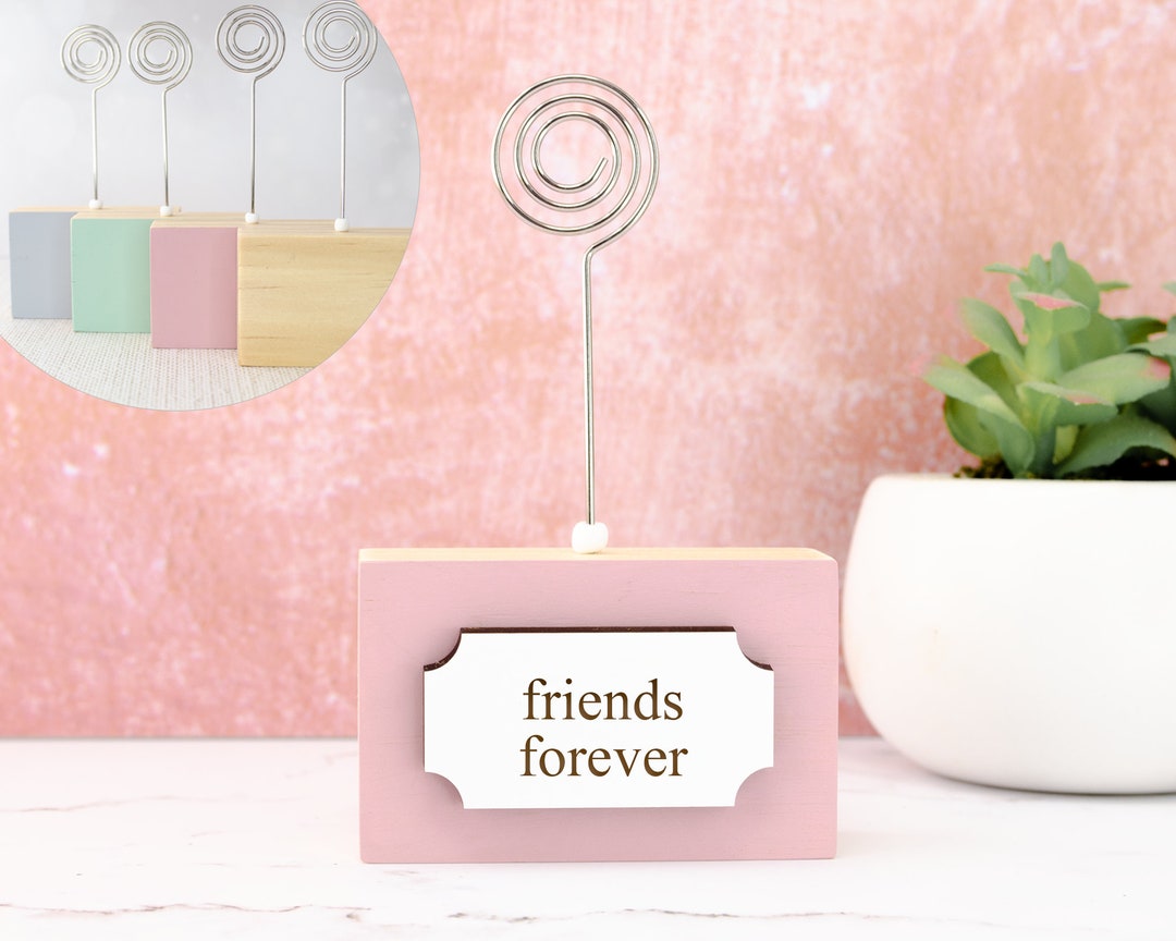 Friends Forever Photo Holder Small Desk Decor Picture Clip - Etsy