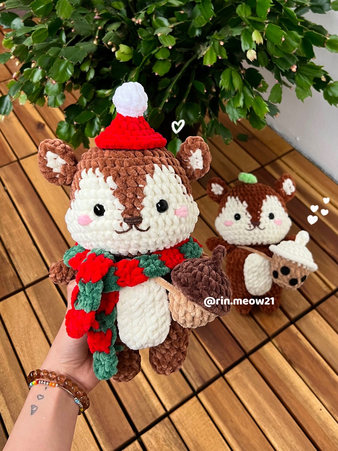 Crochet Pattern - Nut the Squirrel - Etsy