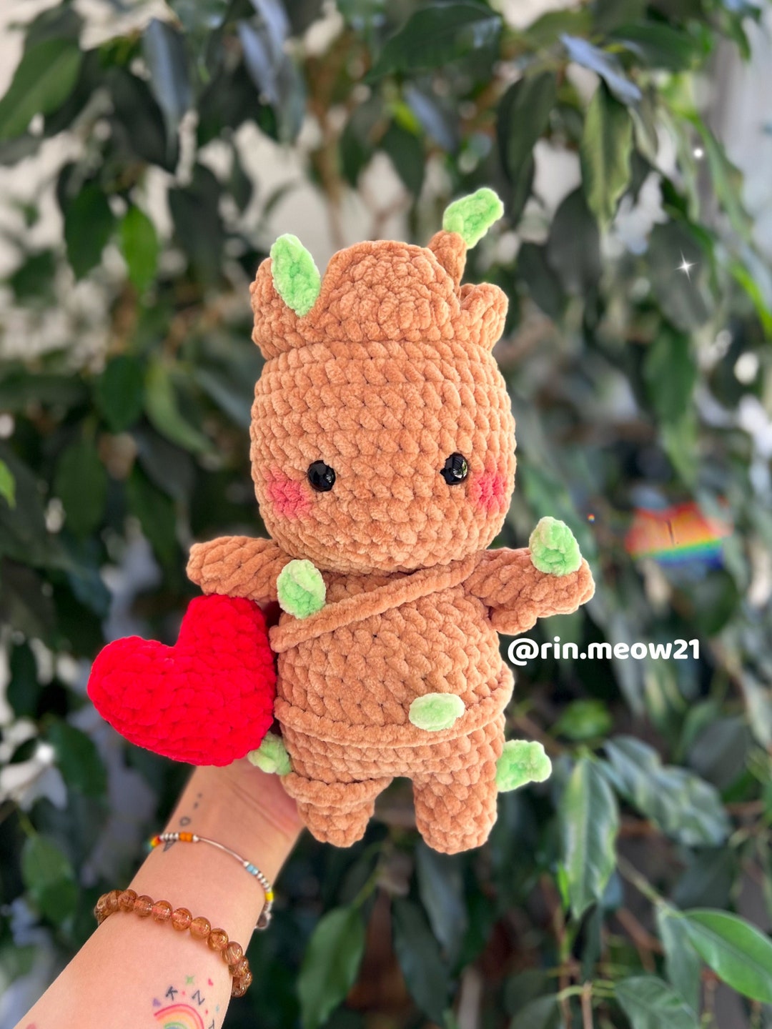 Crochet Pattern - Baby Chubby Tree With a Heart, Cute Tree, DIY Plushie - Etsy