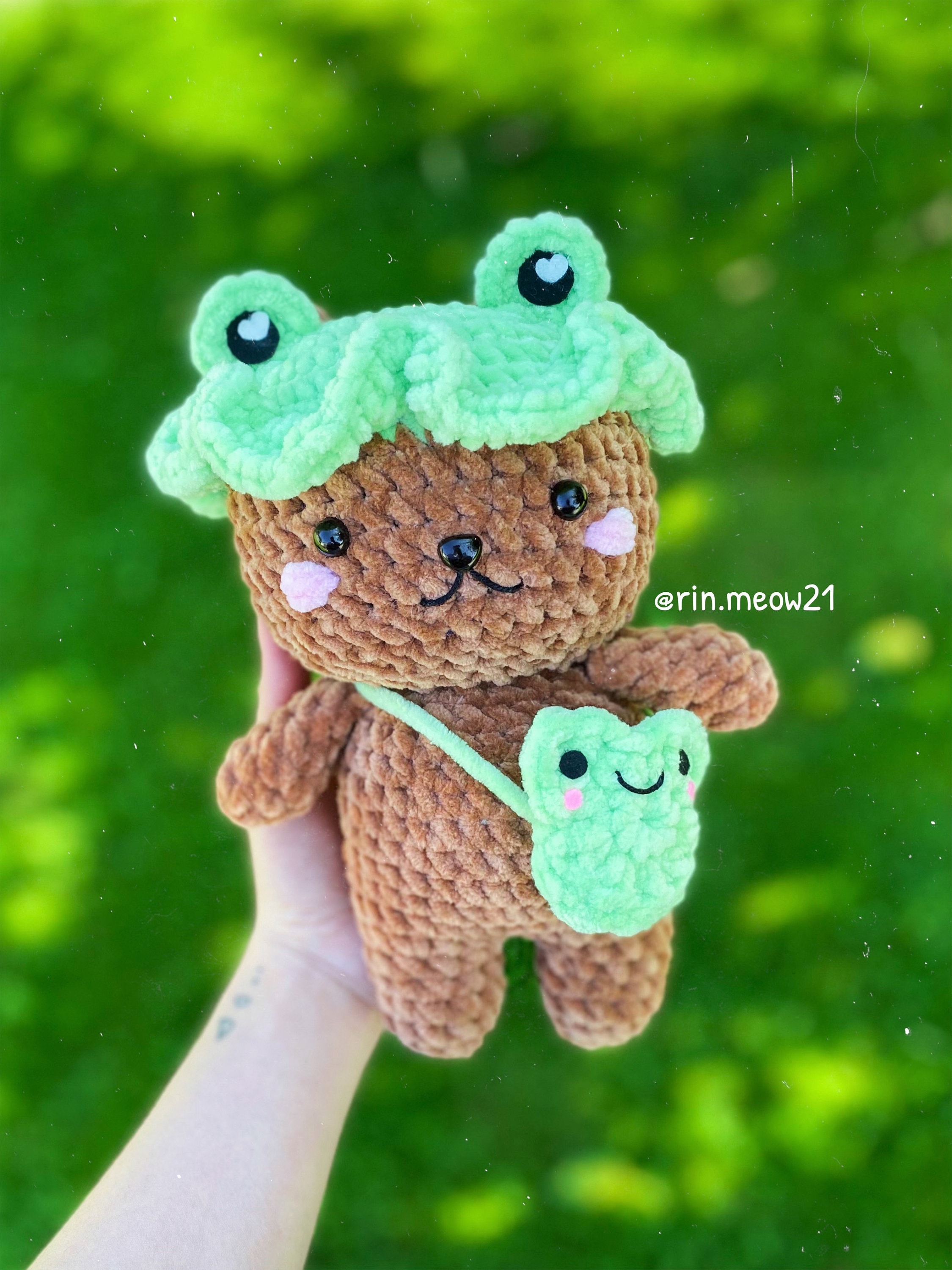 Crochet Pattern Bear the BF Frog Outfit Frog Bag Chubby - Etsy