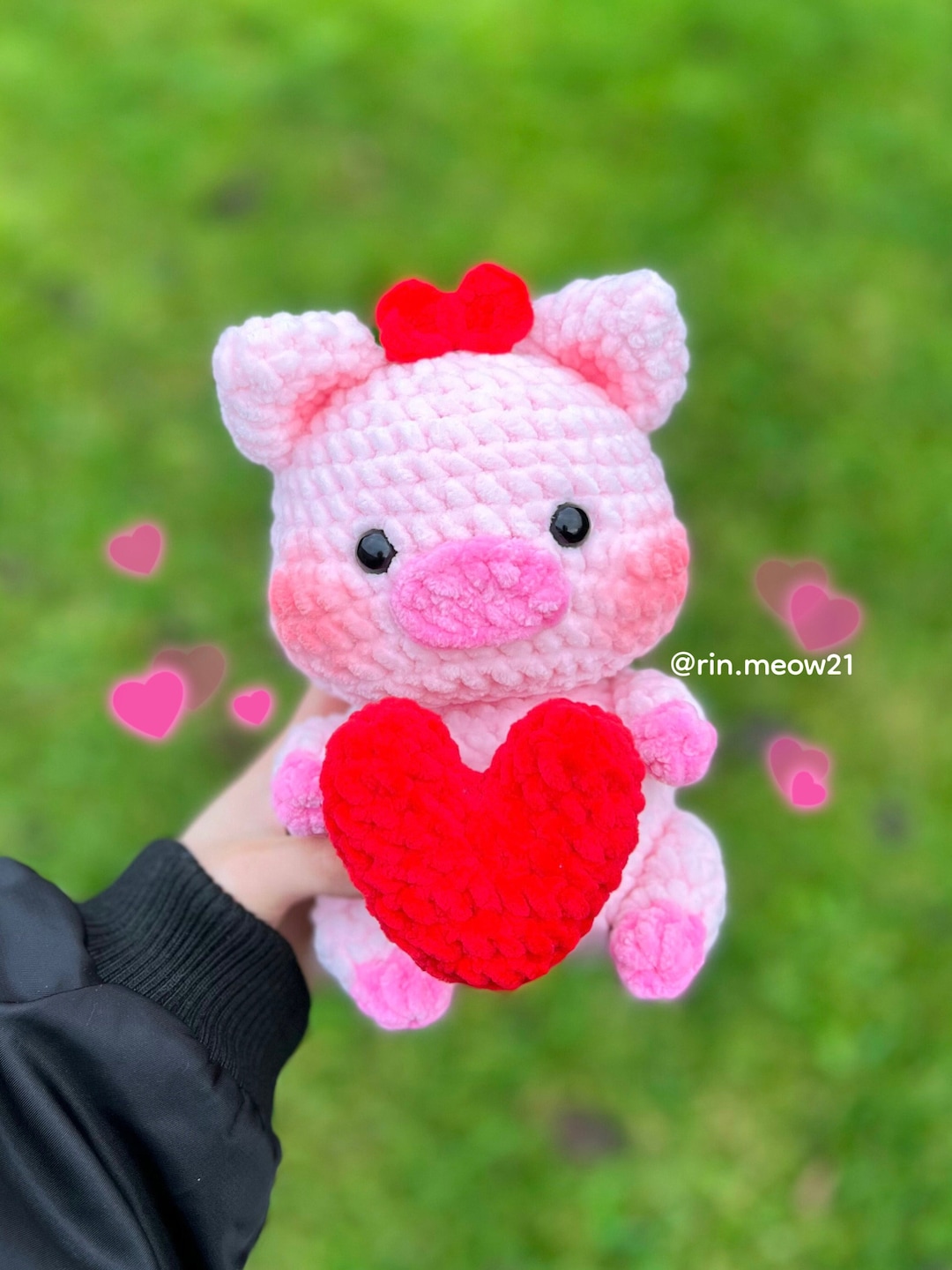 Crochet Pattern - Susu the Valentine Pig - Etsy