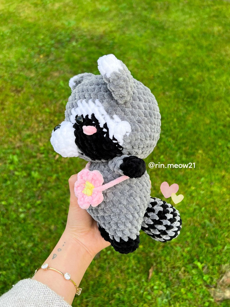 Crochet Pattern Chocho the Raccoon Cute Soft Toy - Etsy