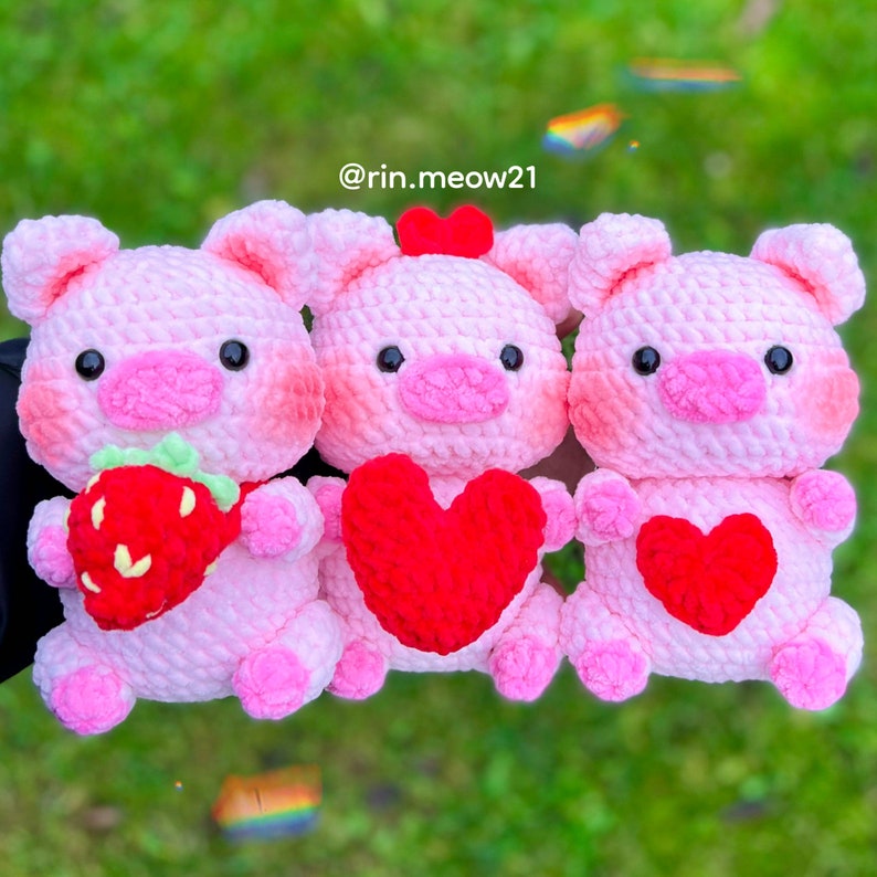 Crochet Pattern Susu the Valentine Pig - Etsy