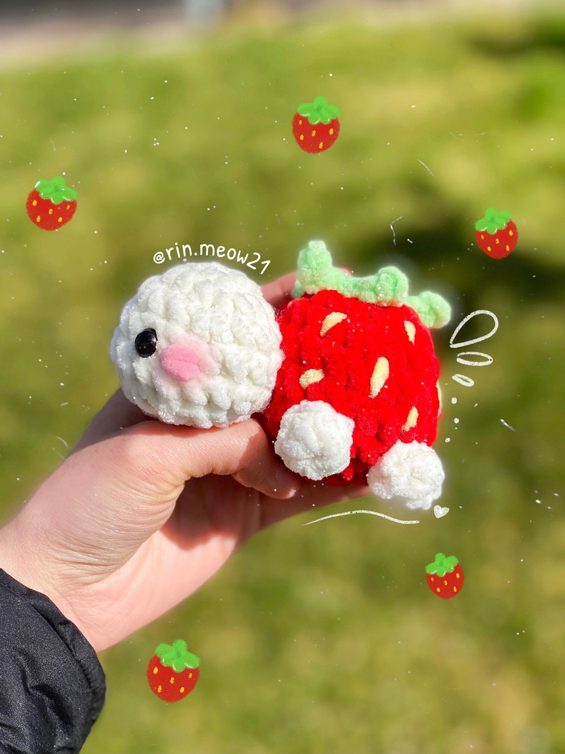 3in1 Crochet Pattern - Vitamin Fruit Turtle, Cute, Tiny Turtle, Plushie ...