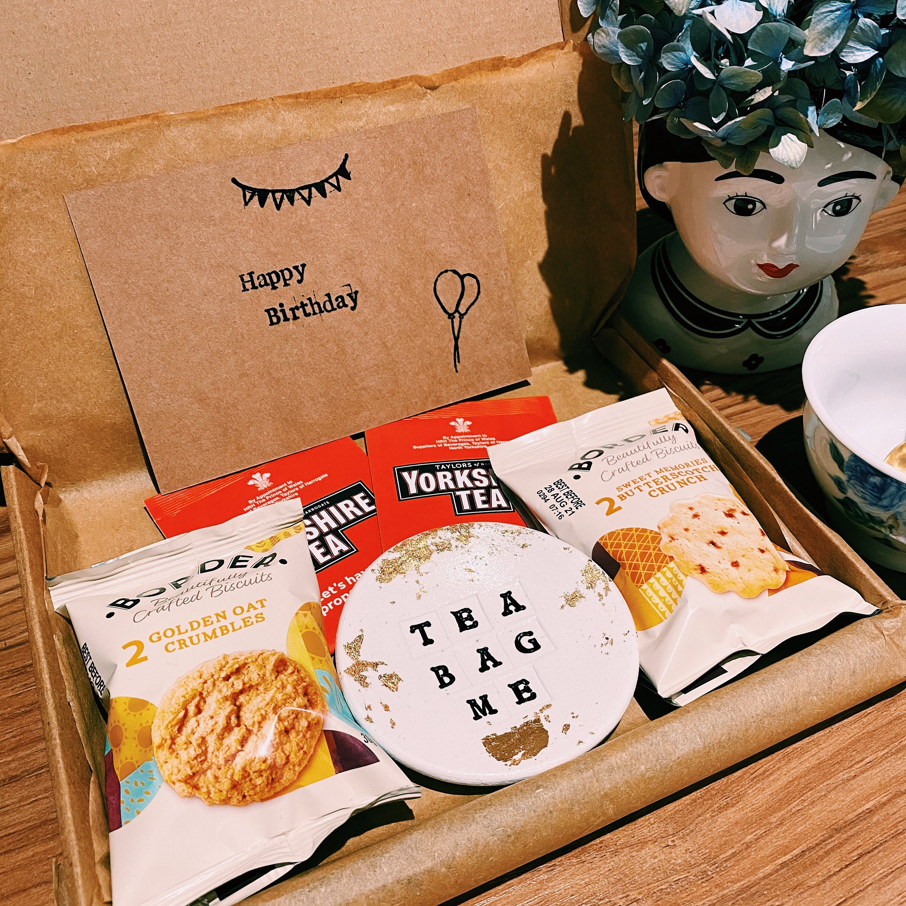 Personalised pick me up Letterbox tea hamper thinking of you | Etsy