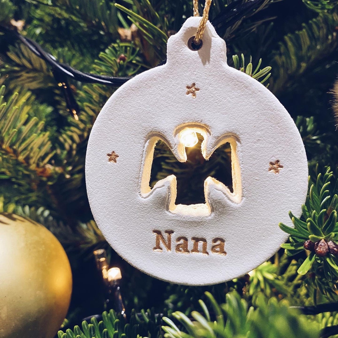 Handmade Clay Keepsake Memory Angel Decoration - Etsy