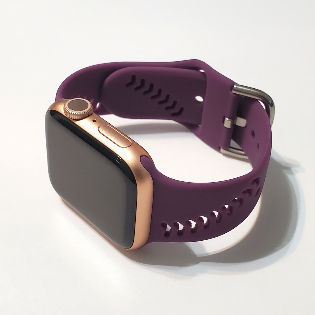 Purple Silicone Apple Watch Band (38/40/41mm) for All Series - Etsy