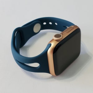 Soft Silicone Wristband Narrow Watch Band for Apple Watch 9, 8, 7, 6, 5 ...