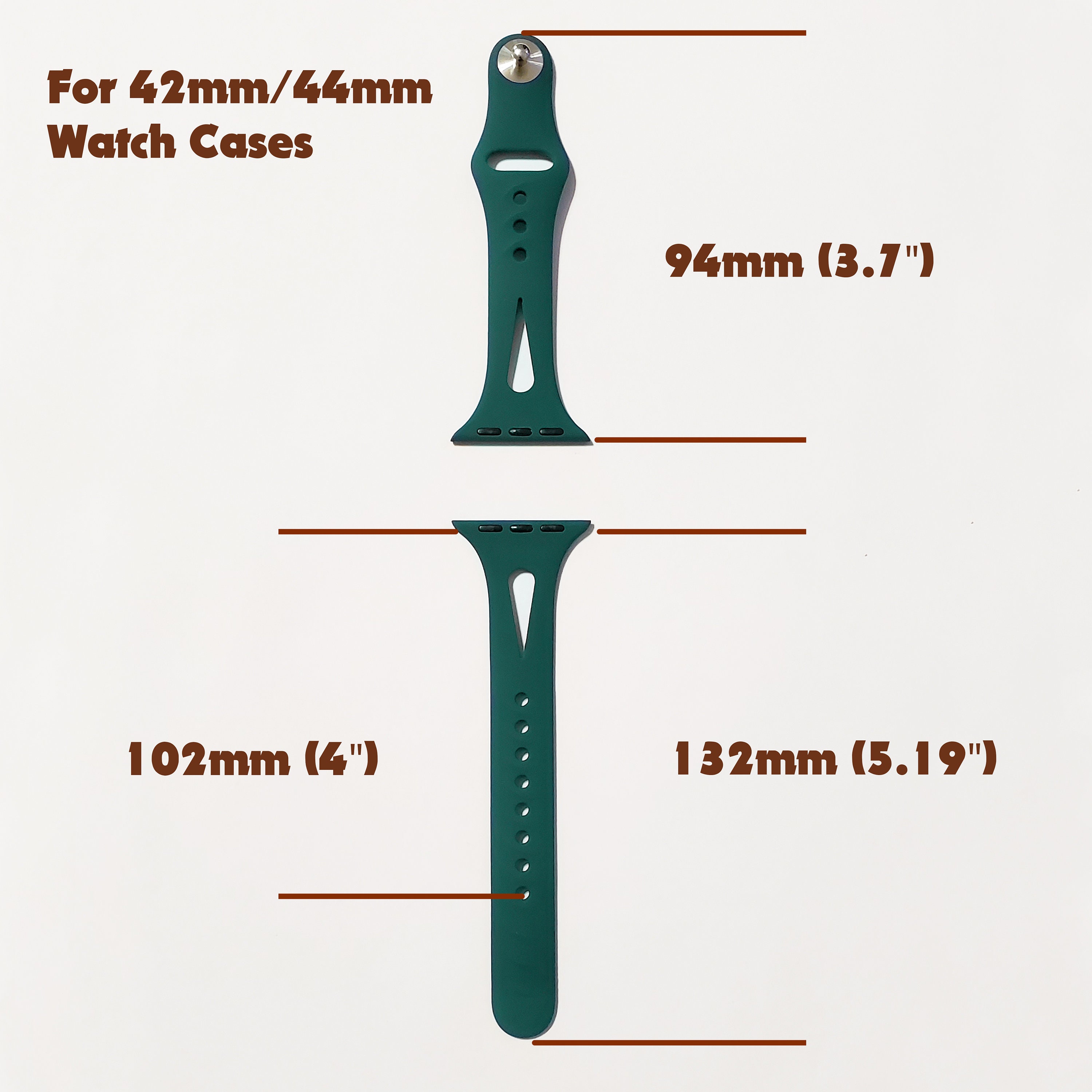 Soft Silicone Wristband Narrow Watch Band for Apple Watch 5 | Etsy