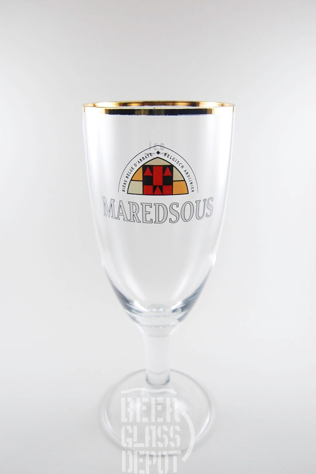 Vintage Maredsous Beer Chalice – Gold Rim Belgian Glass, 14 Oz - Etsy