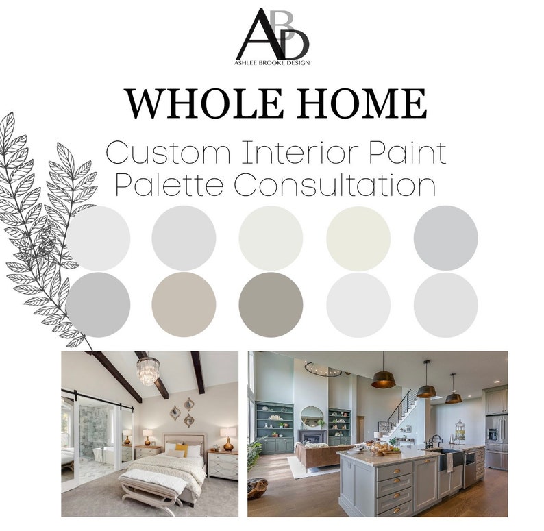 CUSTOM Whole Home Interior Paint Color Consultation - Interior Designer ...