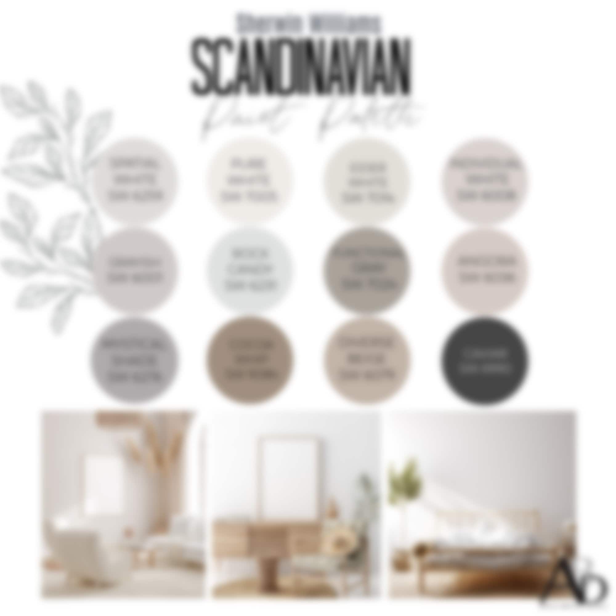 Sherwin Williams SCANDINAVIAN Interior Paint Palette - Interior ...
