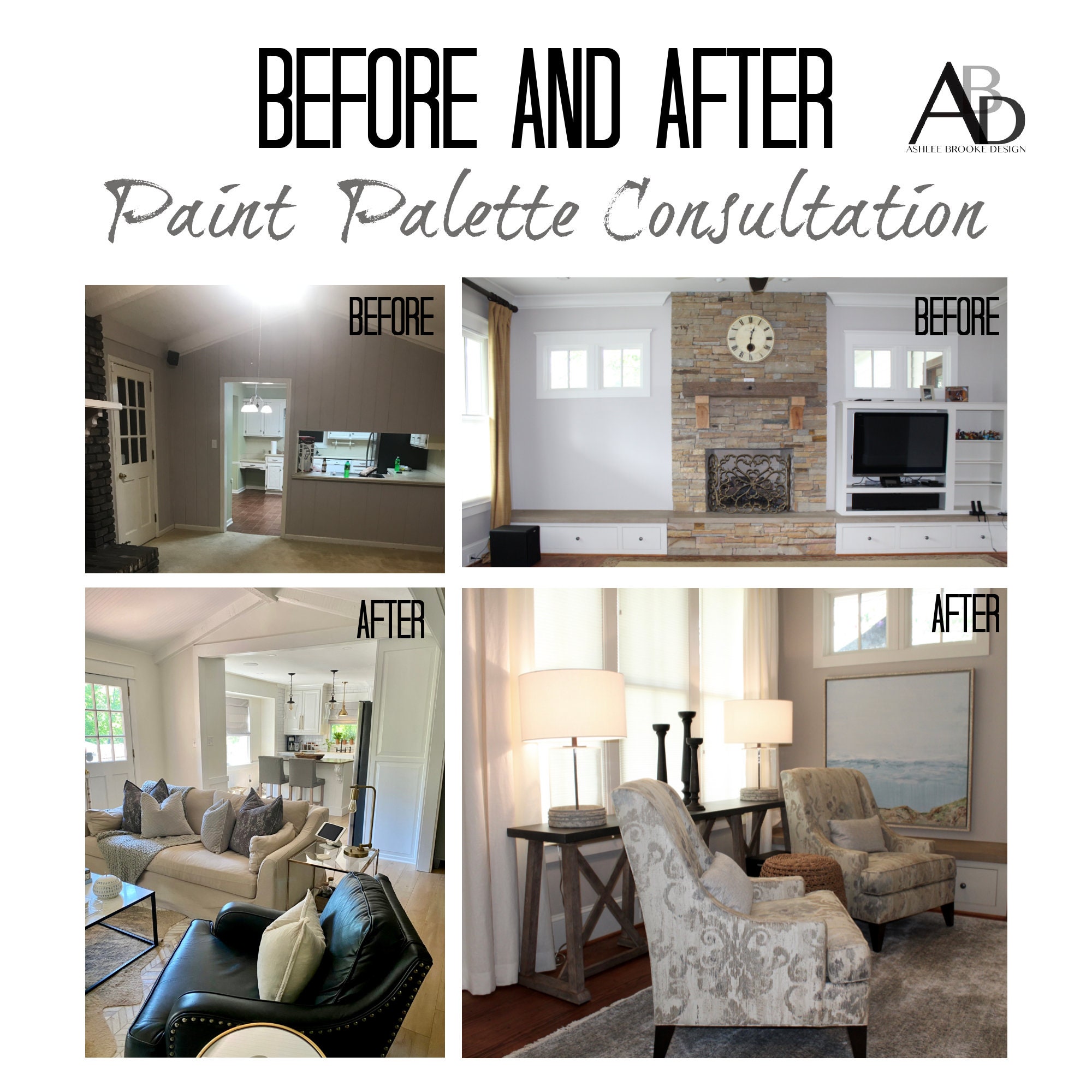 CUSTOM Whole Home Interior Paint Color Consultation - Interior Designer ...