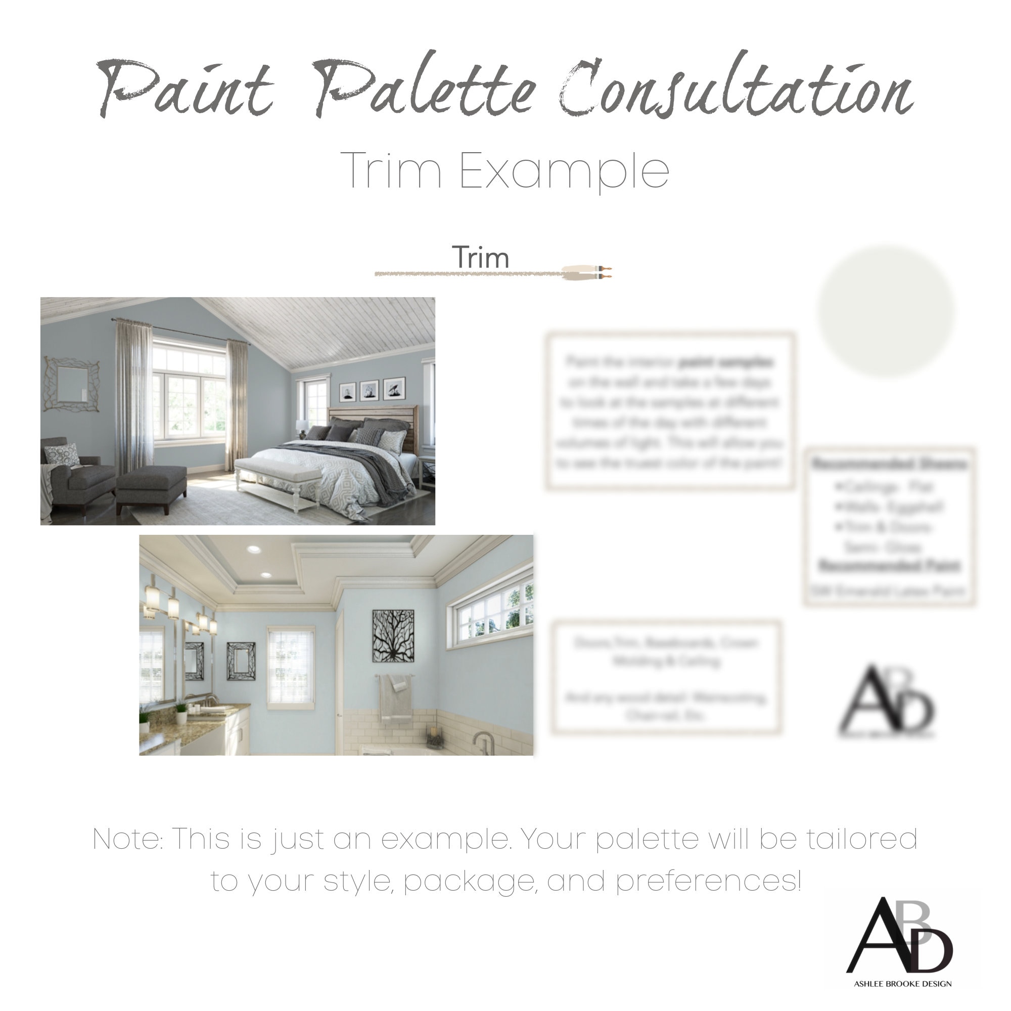 CUSTOM Whole Home Interior Paint Color Consultation - Interior Designer ...