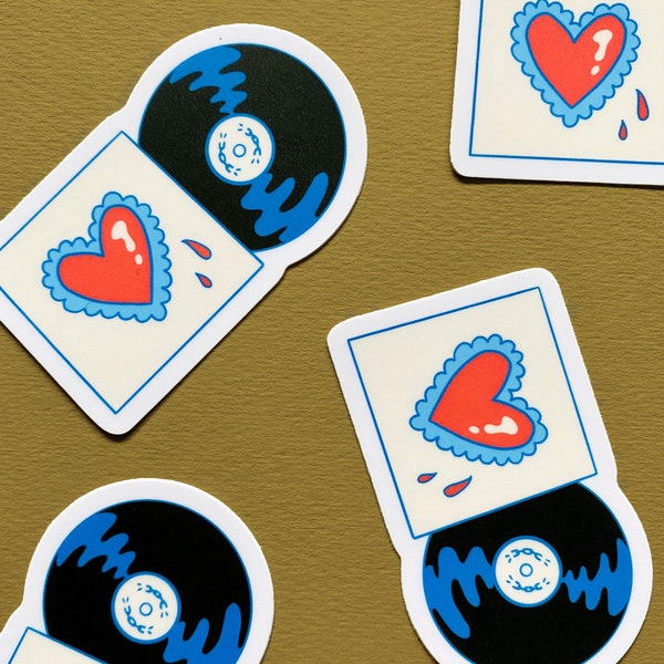Record Stickers - Etsy