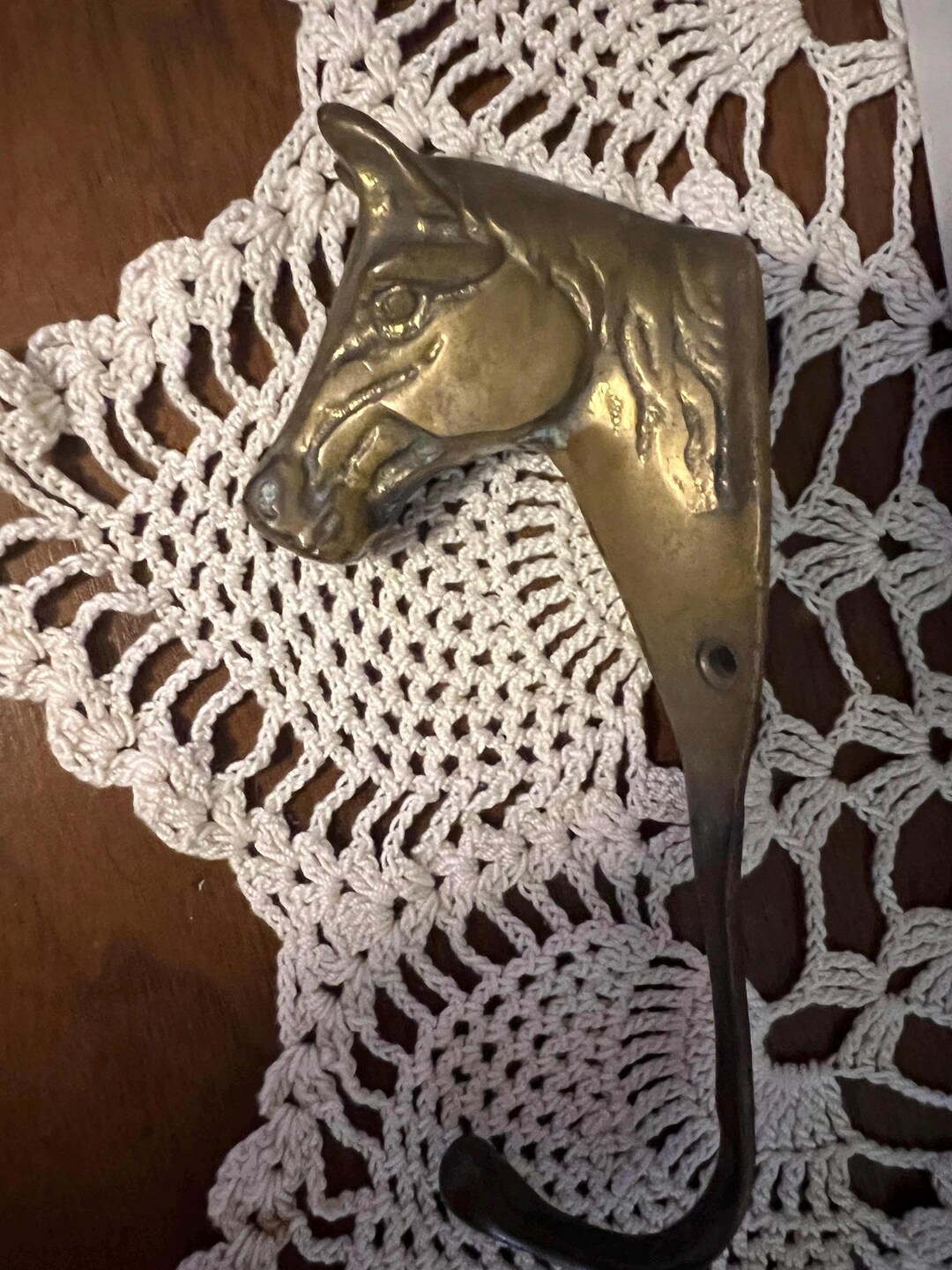 Vintage Brass Duck Hook - Etsy