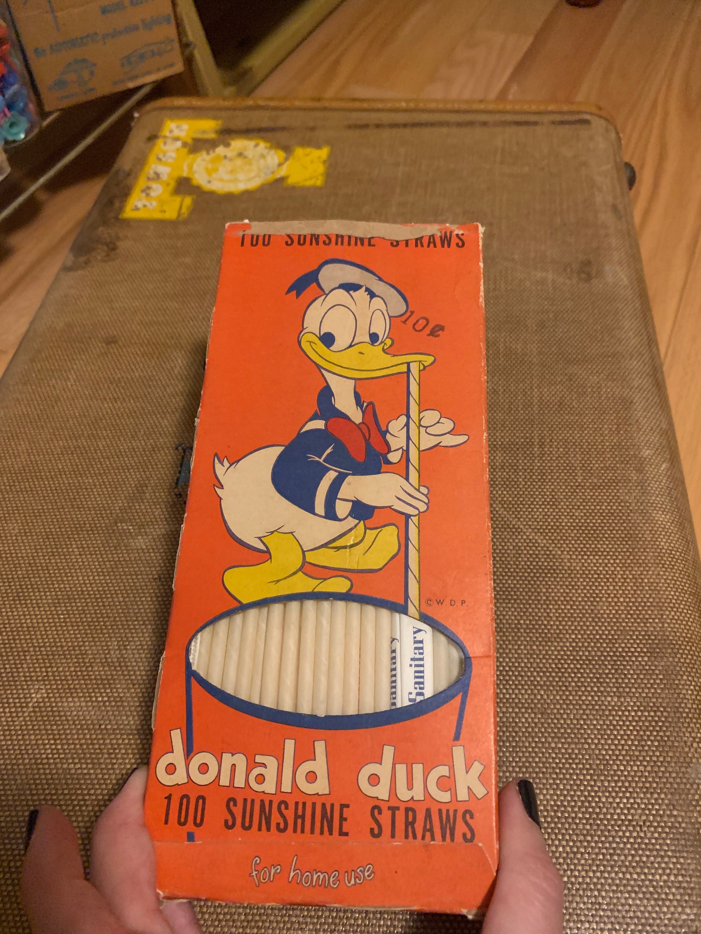 Vintage 1950s Disney Donald Duck Straws - Etsy