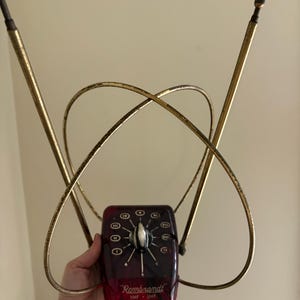Vintage Rembrandt Rabbit Ears TV Antenna, Mid-century Modern, Atomic ...
