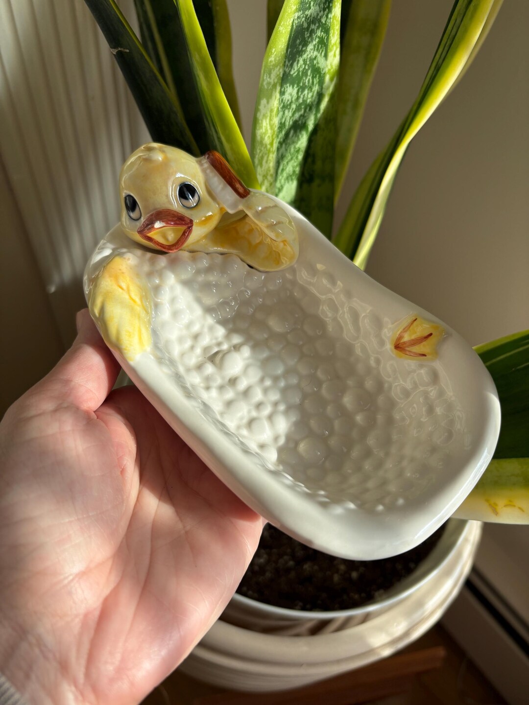 Vintage Mid Century Kitsch Splish Splash Duck in a Tub Ceramic Soap ...