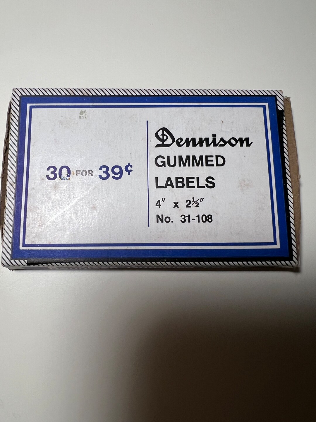 Vintage Dennison Gummed Labels - Etsy