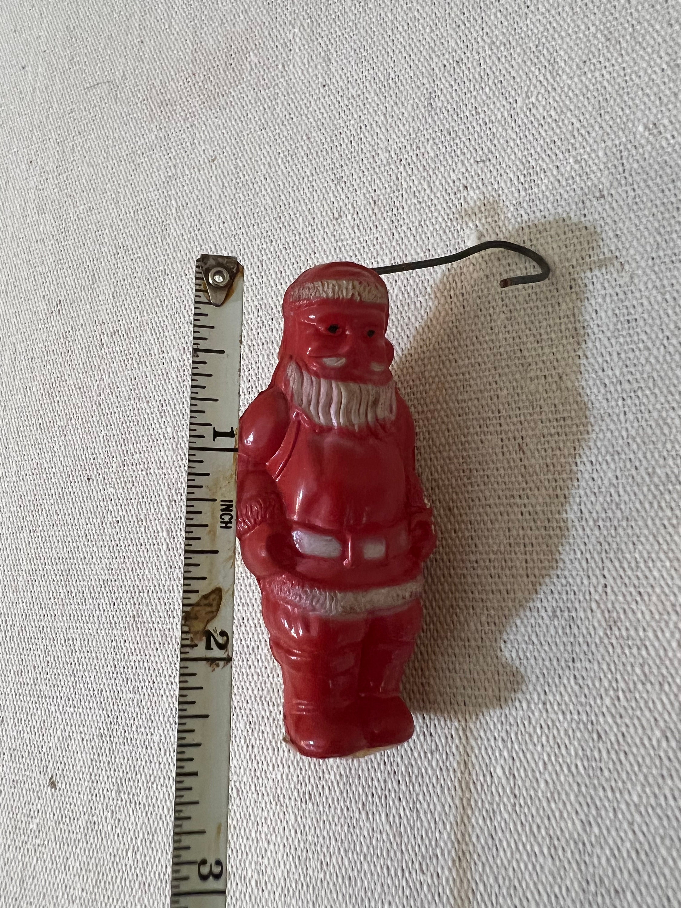 Vintage Celluloid Plastic Santa Ornament 1940s - Etsy
