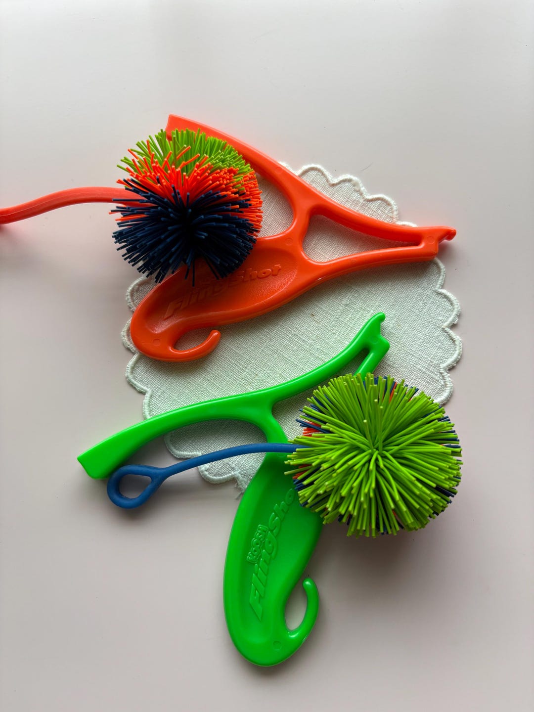 Vintage 90s Koosh Flingshot Launcher & Koosh Ball Set - Classic Retro ...