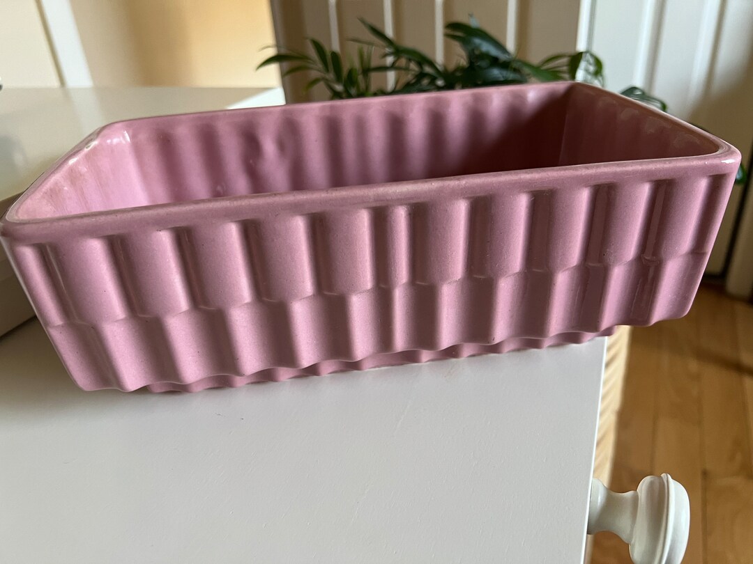 Vintage Cookson Pottery USA CP339 Pink Scalloped Planter Pot MCM - Etsy