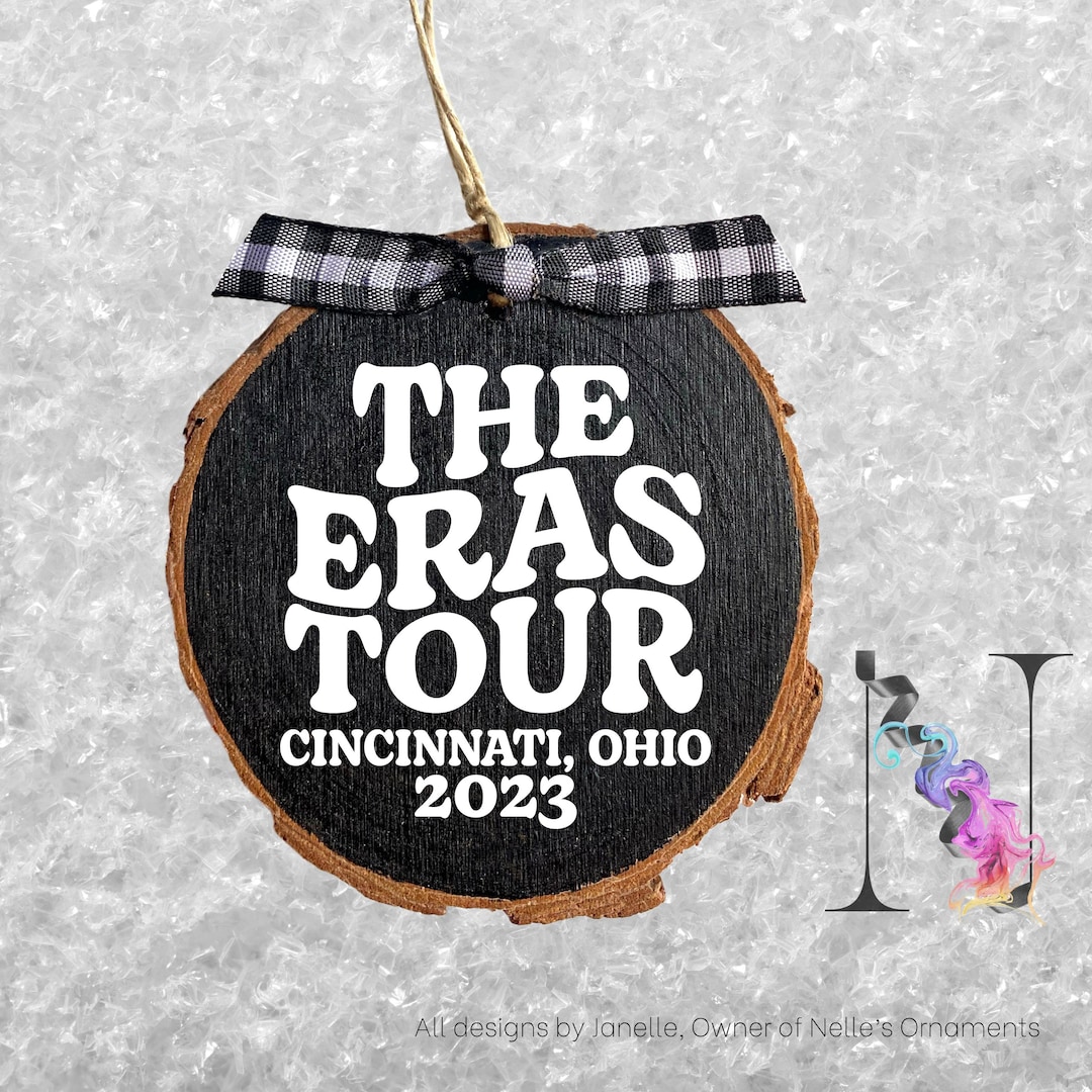Eras Tour Ornament, Personalized Wood Slice Christmas Gift - Etsy