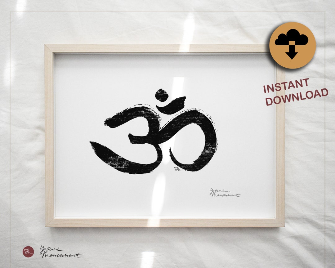 OM Yoga Symbol, AUM, Calligraphy, Universal Consciousness, Chakra, - Etsy