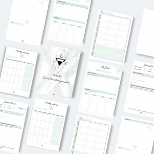 Monthly Calendar "achieve Your Goals"_downloadable Pdf_undated ...