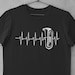 Heartbeat Tuba Shirt, Unisex Tee, Funny Tuba T-shirt, Tubist Tshirt ...