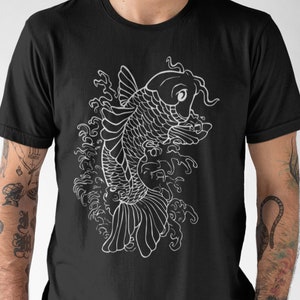 Koi Fish Shirt, Unisex Tee, Koi Carp Fish T Shirt, Fishing T-shirt, Zen ...