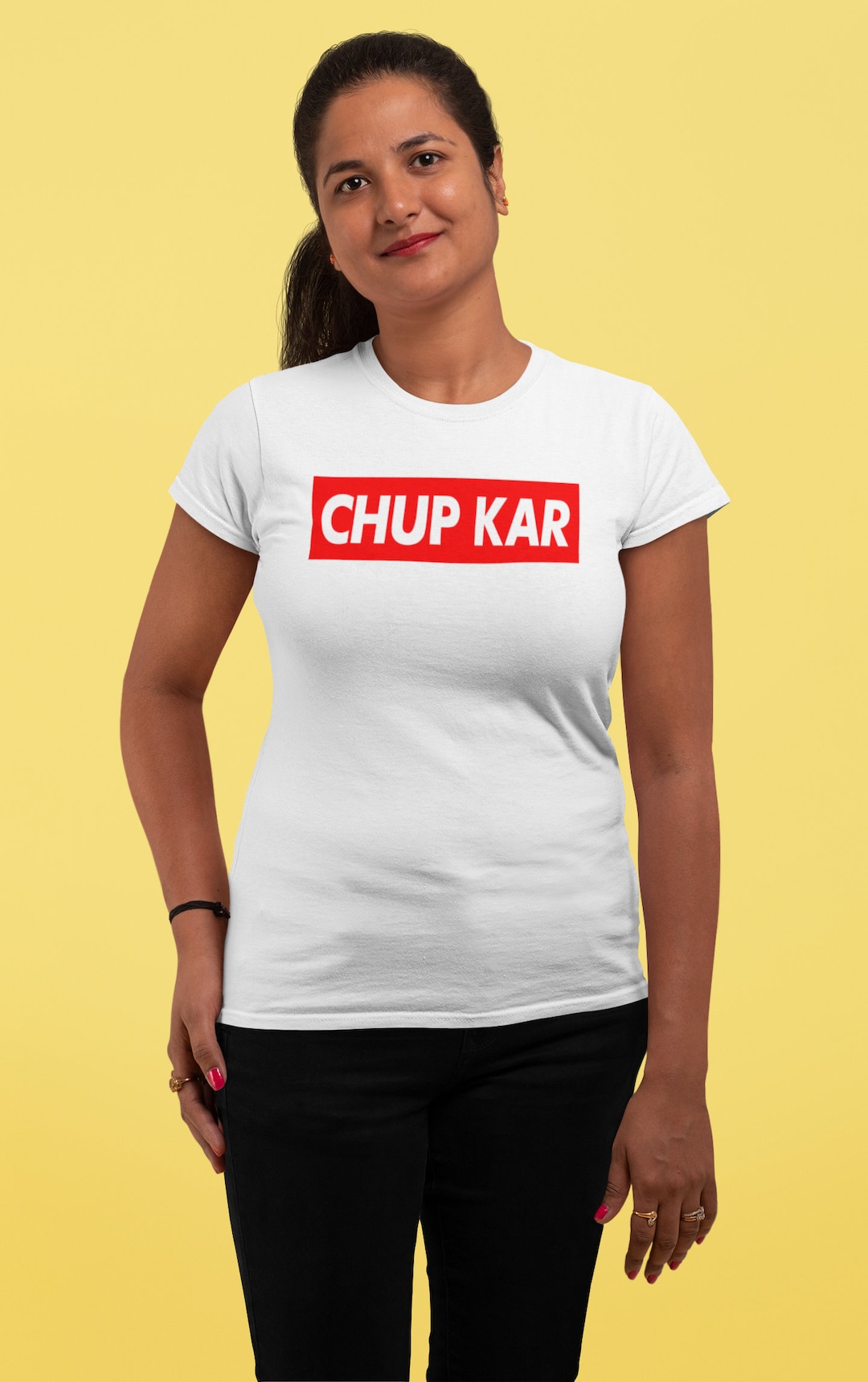 Chup Kar Tshirt, Unisex Tee, Indian Desi, Desi Fashion, Bollywood T ...
