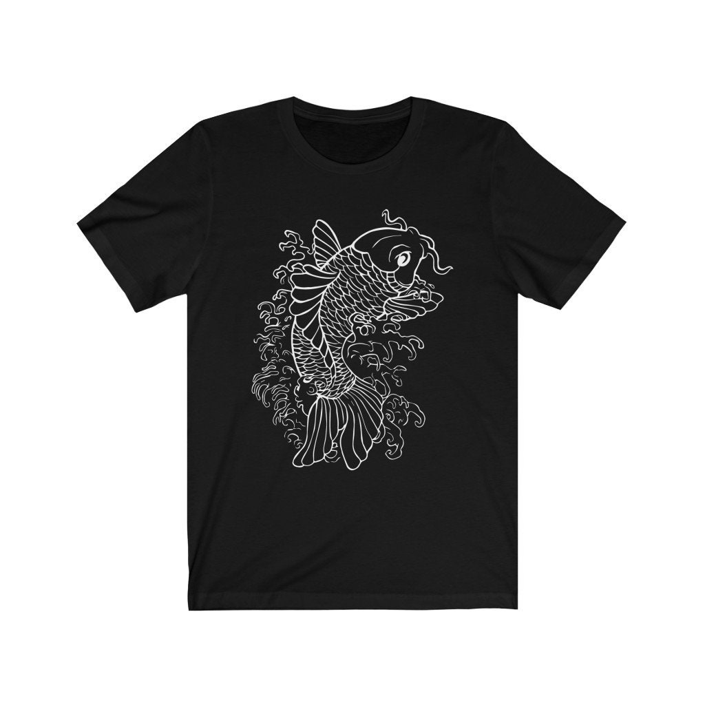 Koi Fish Shirt, Unisex Tee, Koi Carp Fish T Shirt, Fishing T-shirt, Zen ...