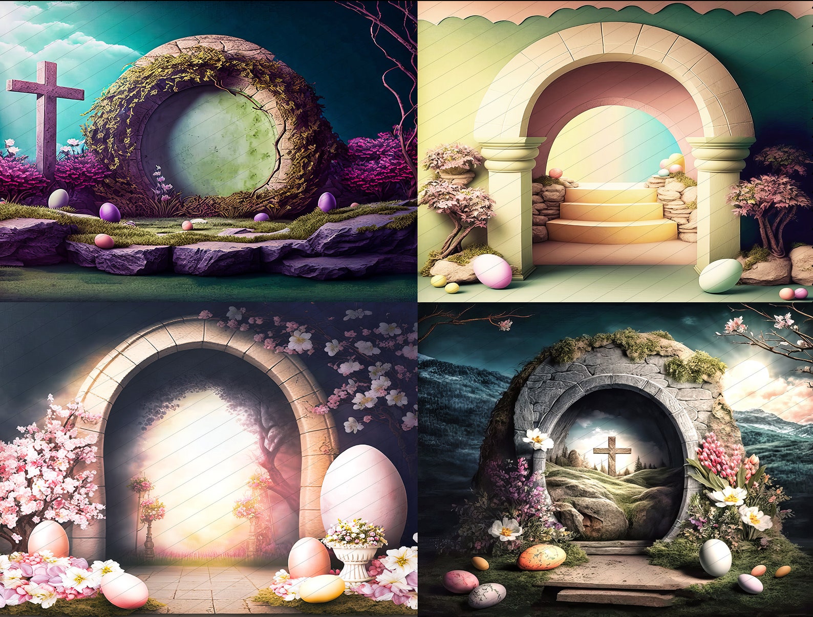 18 Easter and Spring Photo Backdrops, Easter Photography Backdrop ...