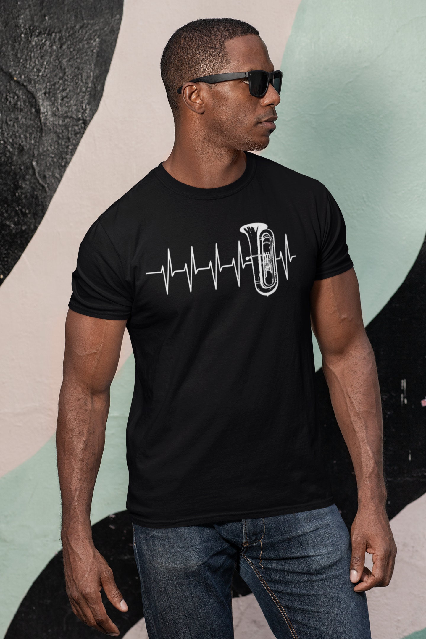 Heartbeat Tuba Shirt Unisex Tee Funny Tuba T-shirt Tubist - Etsy