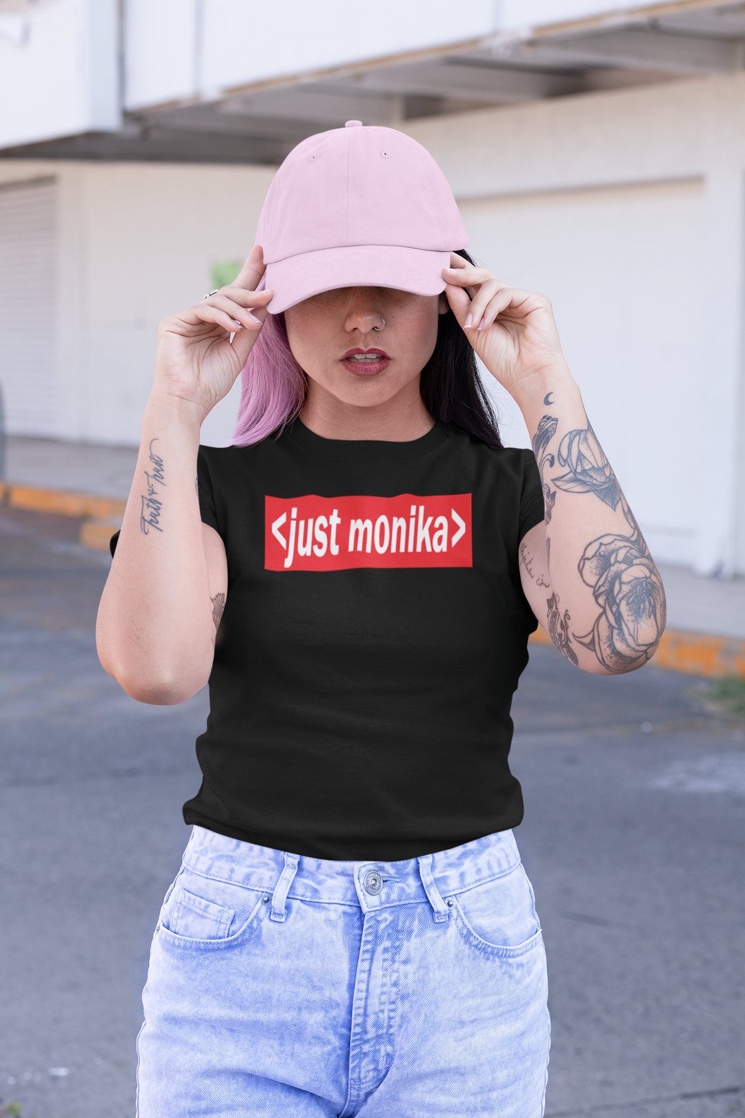 Just Monika Shirt, Unisex Tee, Visual Novel T-shirt, Visual Literature ...