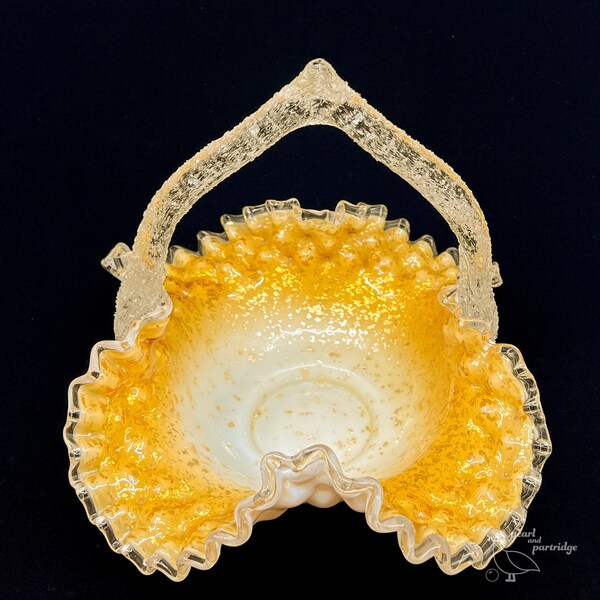 Glass Basket Stevens Williams Thorn - Etsy